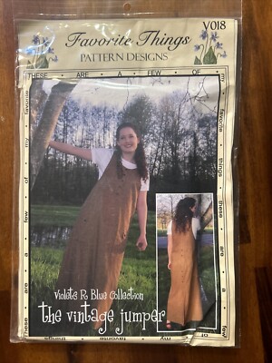 Favorite Things Pattern Designs, Vintage Jumper, Violets R Blue Size 4 ...