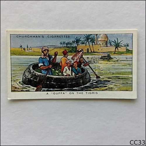 Churchman Story Of Navigation #5 Guffa On The Tigris 1937 Cigarette ...