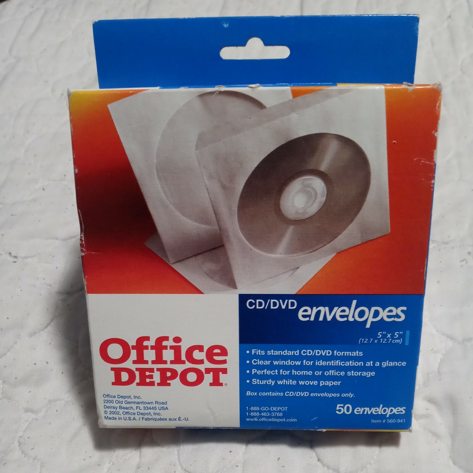 Cd/DVD paper envelopes Office Depot 50 pcs | eBay