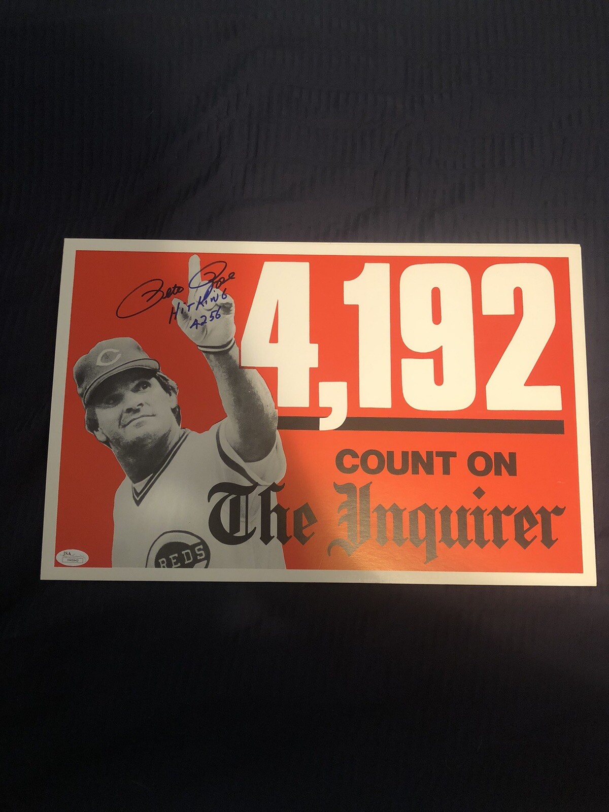 Pete Rose | Autographed Baseball Memorabilia & MLB Merchandise