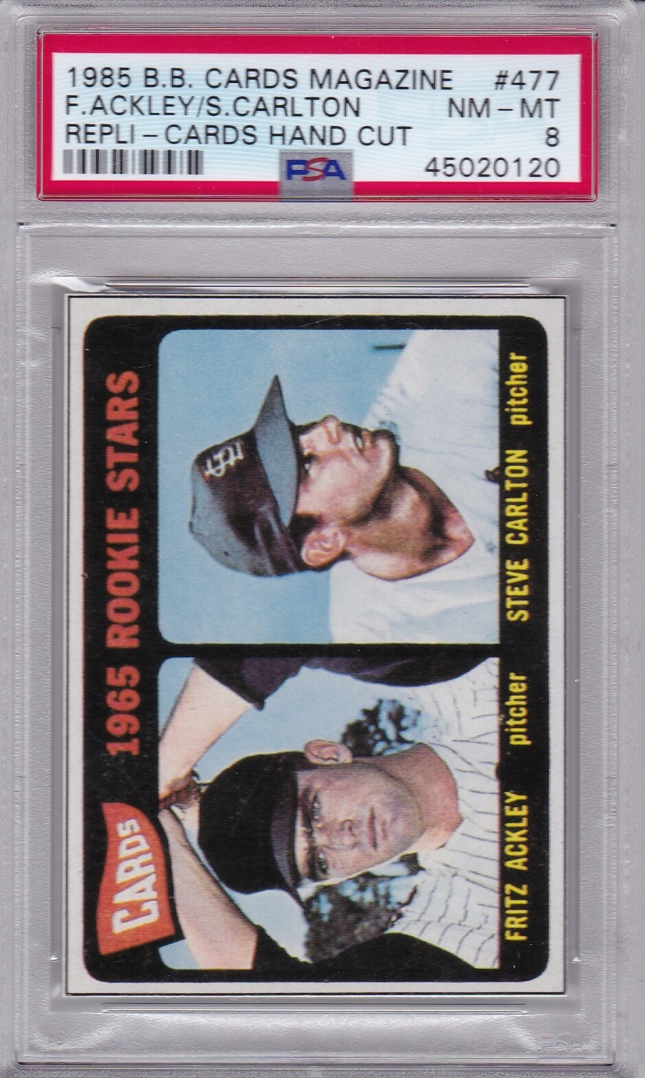 1965 Topps - 1965 Rookie Stars #477 Steve Carlton, Fritz Ackley (RC ...
