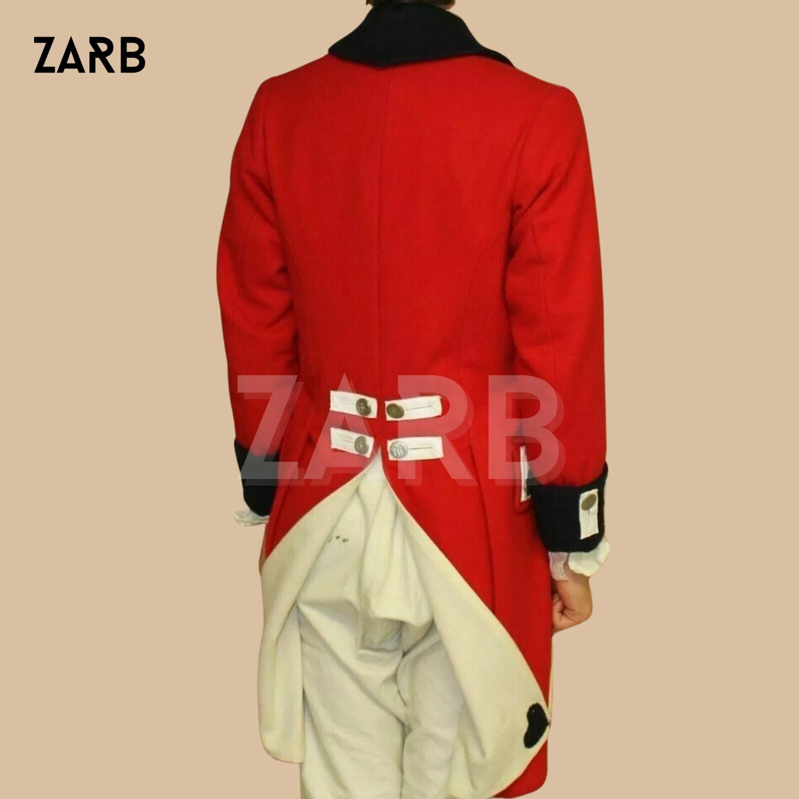 Men's British Army Redcoat - Revolutionary War Uniform, Historical ...