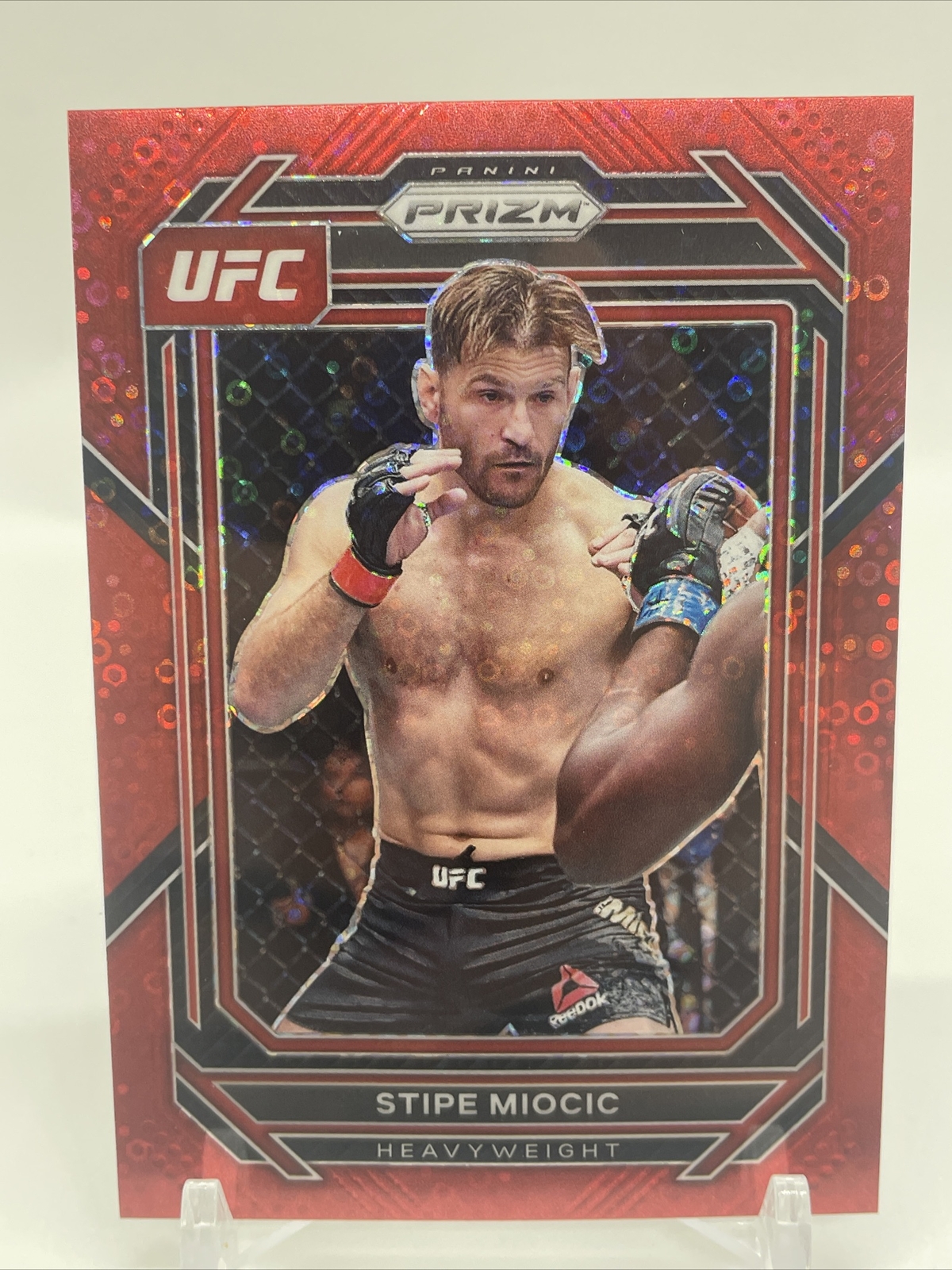 2023 Panini Prizm UFC - Red Under Card Prizm #196 Stipe Miocic /99 for ...