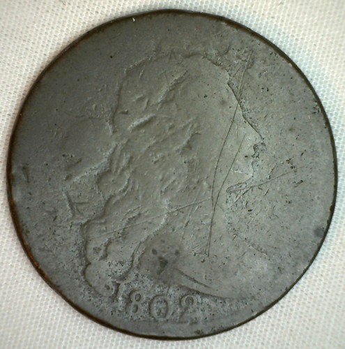 1802 Draped Bust Copper Large Cent Early Penny Type US Coin Good ...