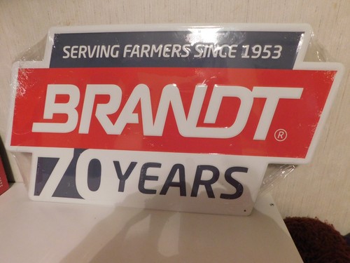 Brandt 70 Years Metal Sign “Serving Farmers Since 1953” 22” Long | eBay