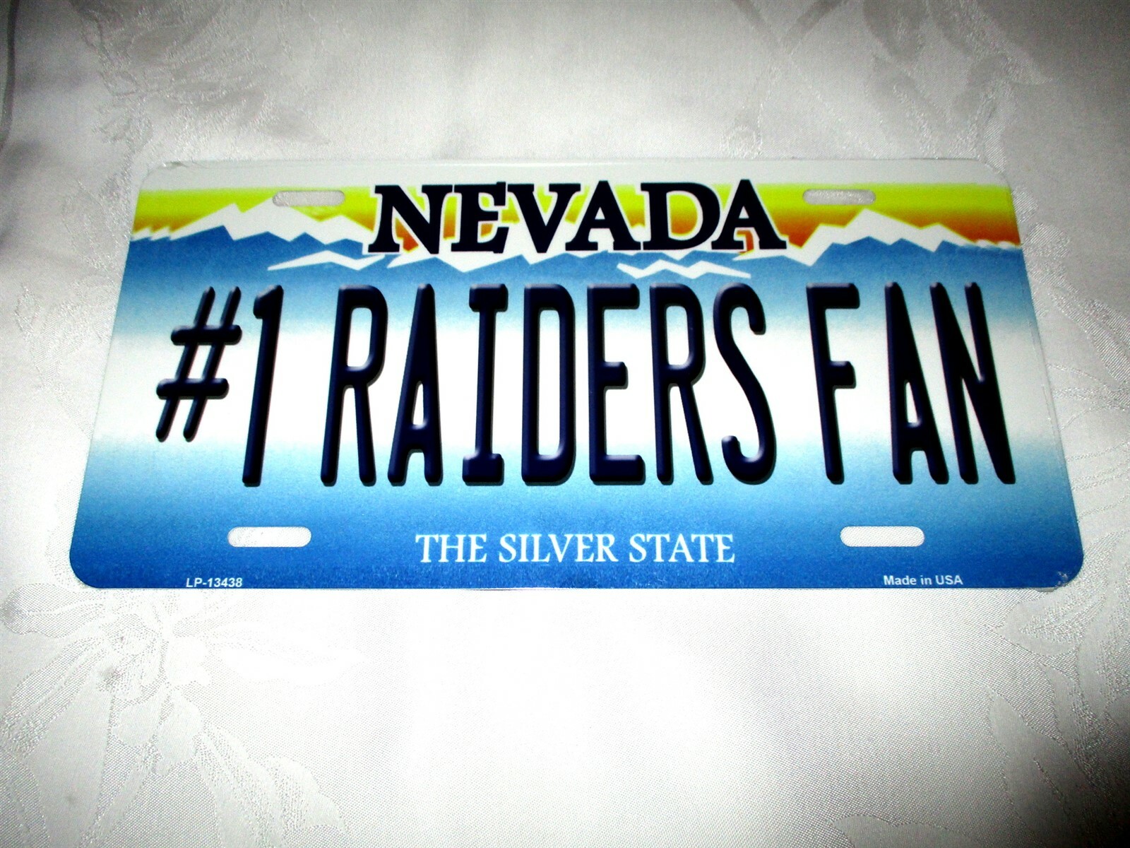 NEVADA #1 RAIDERS FAN Metal License Plate #2a NEW | eBay