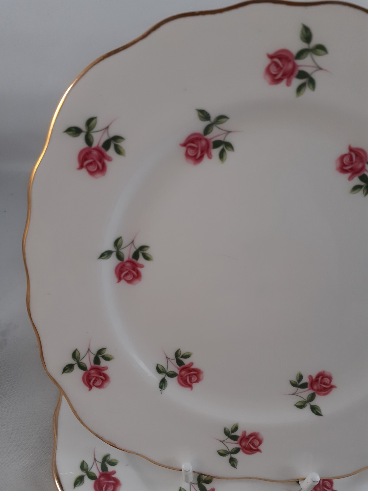 Colclough Ditsy Rose Side Plates x 2 15.5 cm Bone China Vintage British ...