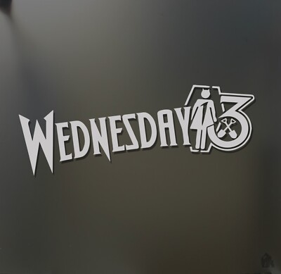 Wednesday 13 sticker X2 car truck window decal | eBay