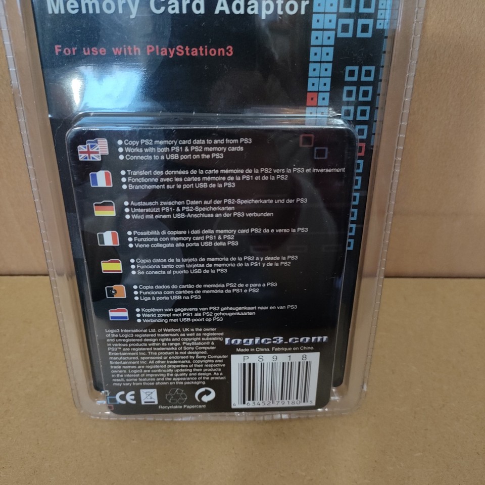 Logic 3 - PS2 to PS3 Memory Card Adaptor Converter PlayStation | eBay UK