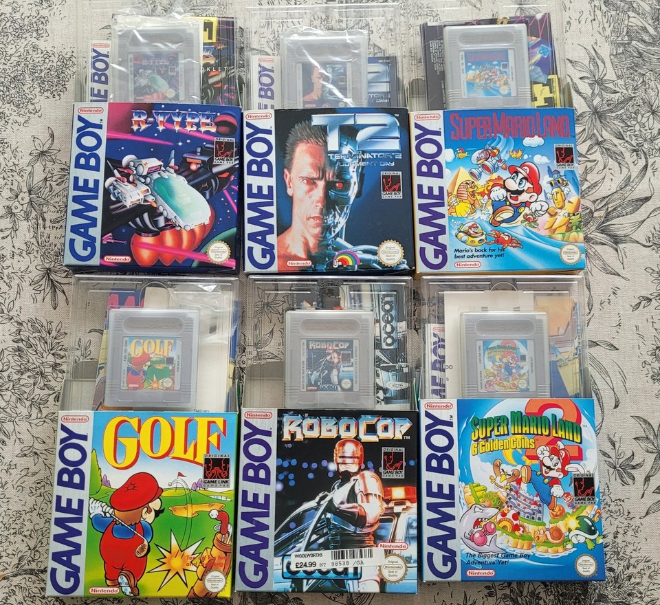Boxed Original Nintendo Gameboy Console DMG-01 with Mario + other games ...