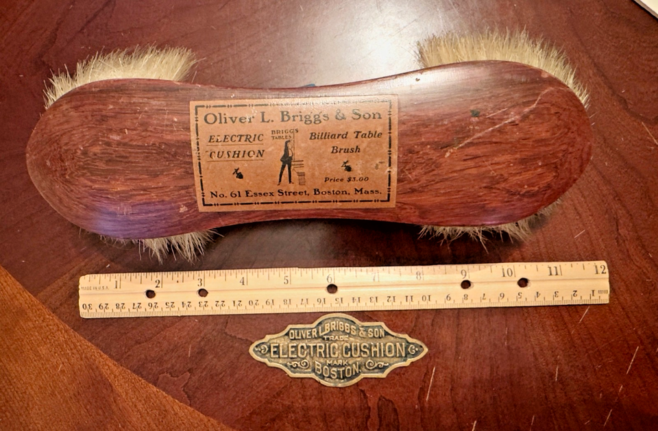 RARE ANTIQUE OLIVER BRIGGS POOL / BILLIARD GROUPING - BOSTON - NOT ...