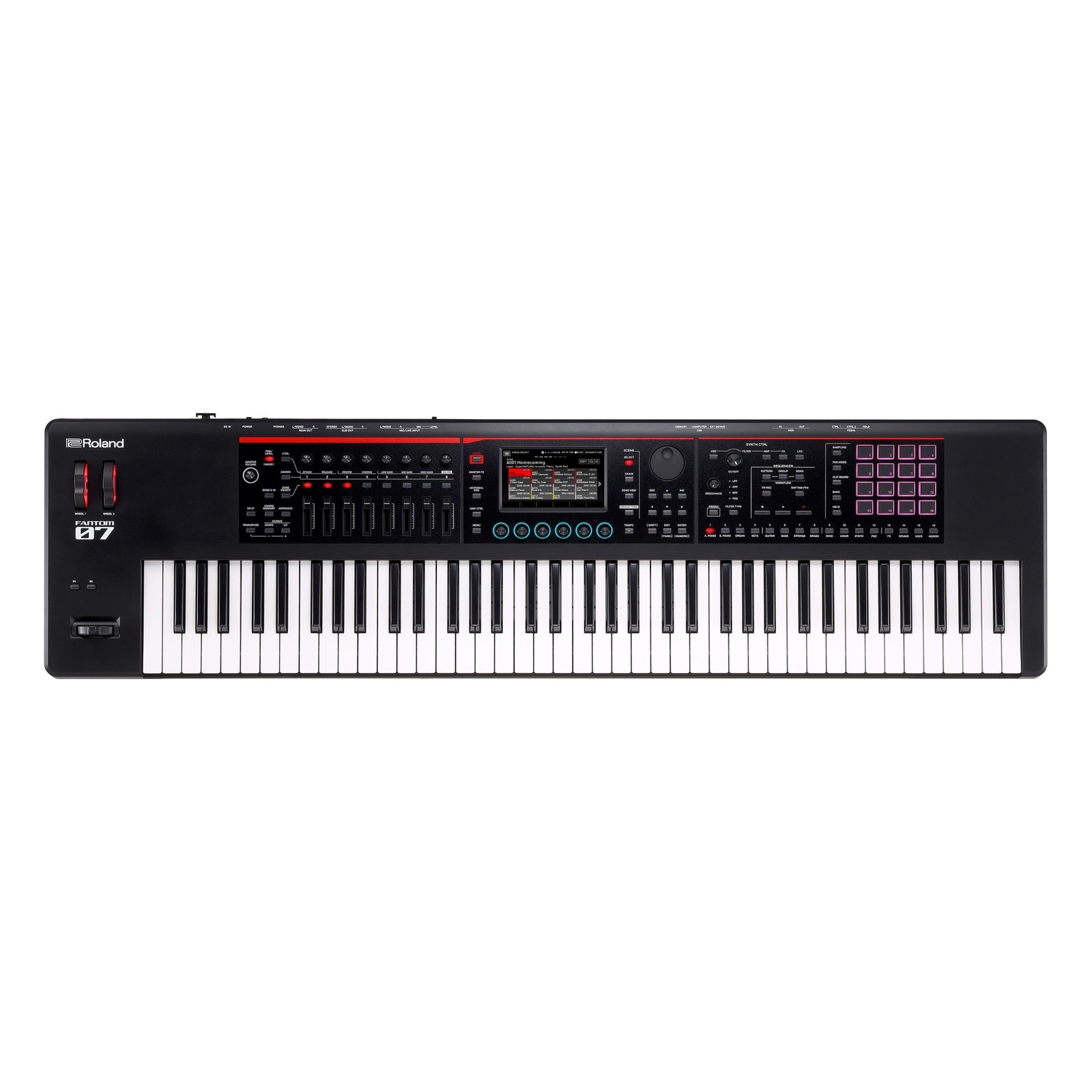 Roland FANTOM-07 76-Key Workstation Keyboard 76 keys - FANTOM07 (Black ...