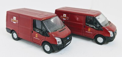 2 x Oxford Commercials Royal Mail Ford Transit Van VG Condition Boxed ...