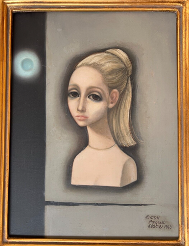 MARGARET KEANE OLD ORIGINAL PAINTING CIRCA 1962! RARE SURREALISM WITH ...