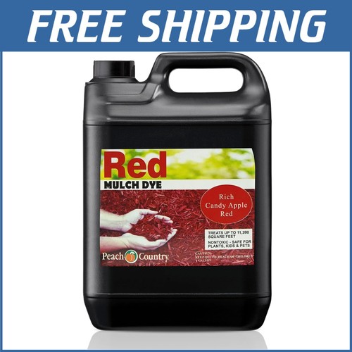 Premium Red Mulch Dye Concentrate – Covers 11,200 sq. ft., Eco-Friendly ...