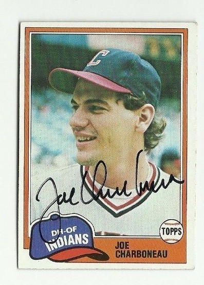 Joe Charboneau 1981 Topps auto autographed signed card Indians | eBay