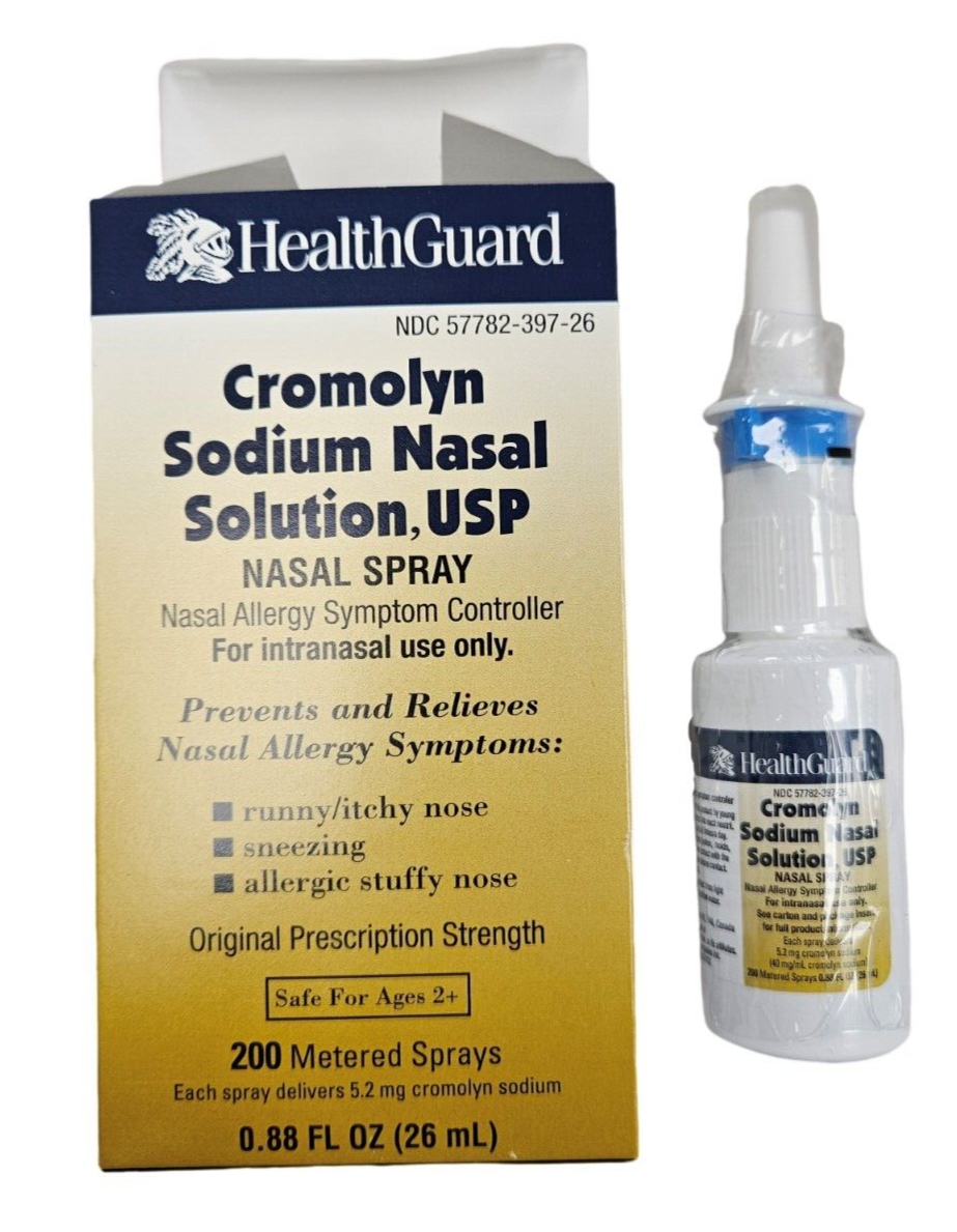 Cromolyn Allergy Nasal Spray 26mL (200 Sprays/bottle) ( 2 bottles ...