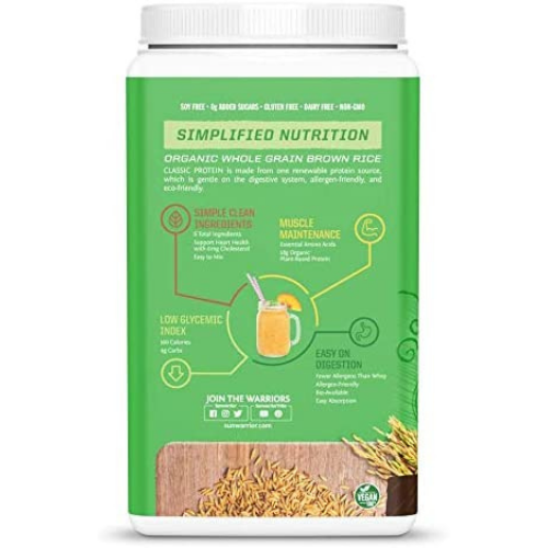 SUNWARRIOR Organic Brown Rice Protein Chocolate, 750 grams | eBay