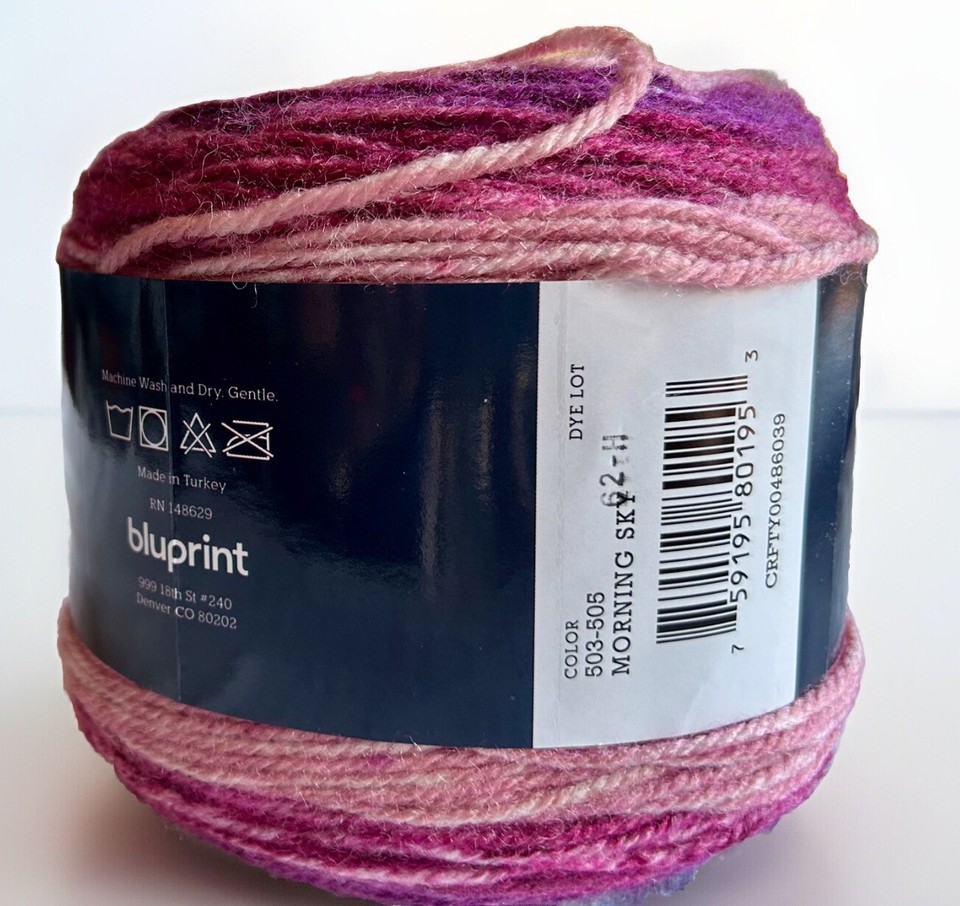 Sprightly Yarn Cake (2) Wool Blend 862yds/400g + Crochet Shawl Pattern ...
