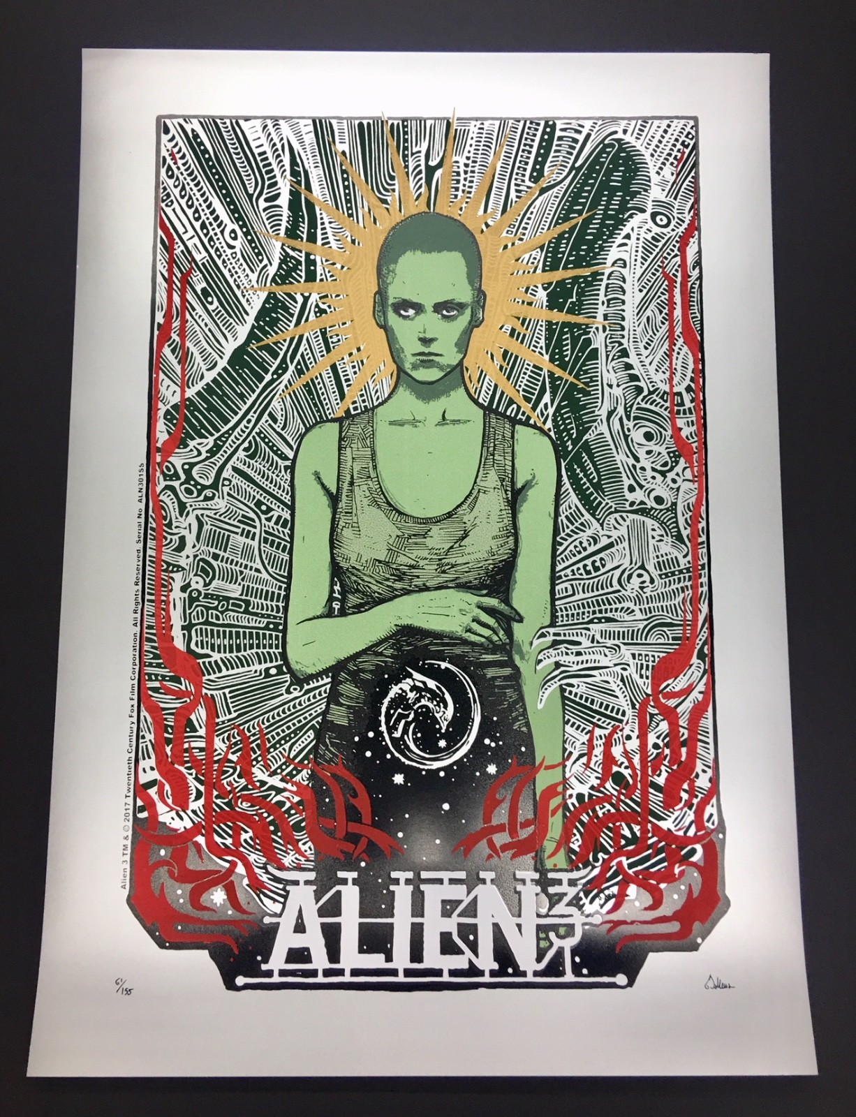 Alien 3 Birth by Malleus Mondo Style Screenprint 19.5" X 27.25" | eBay