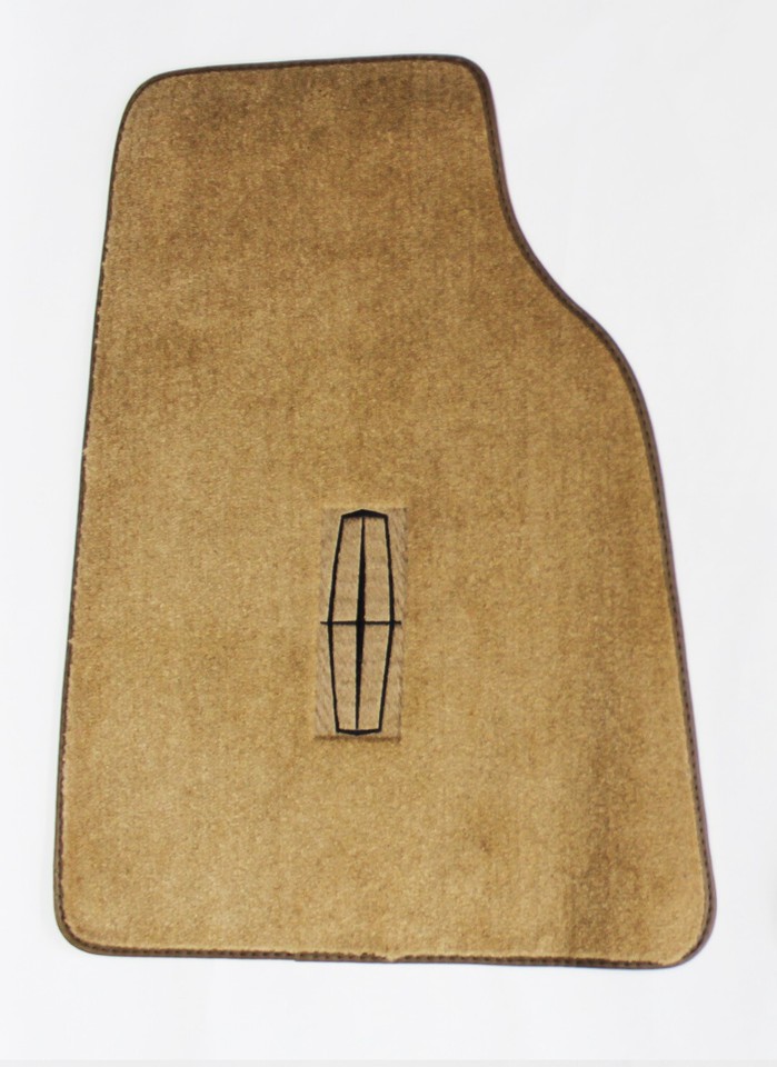 NEW! Tan Floor mats 1990 - 2011 Lincoln Town Car Embroidered Logo Set ...