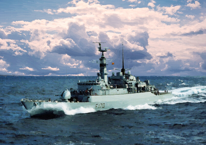 HMS ANTELOPE - LIMITED EDITION ART (25) | eBay UK