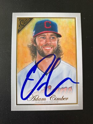 Adam Cimber Signed 2019 Topps Gallery #52 Rookie Card Cleveland Indians ...