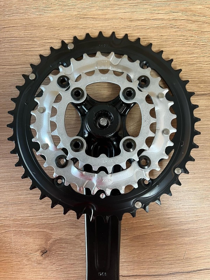 NIB Truvativ Isoflow Crankset 175 mm 44/32/22T a Power Spline Interface ...