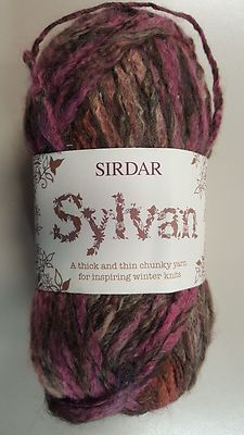 Sirdar Sylvan Chunky #200 Foxley Plum Taupe & Rust Tones 50g Chunky ...