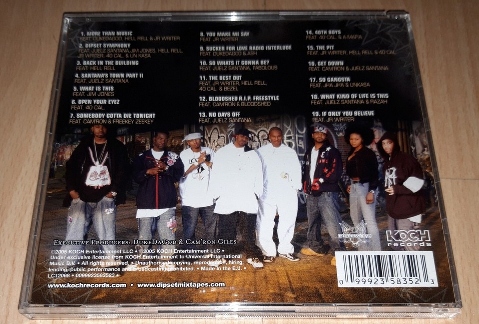DIPSET - More Than Music Vol. 1 - Album CD Compilation RAP Hip Hop JR ...