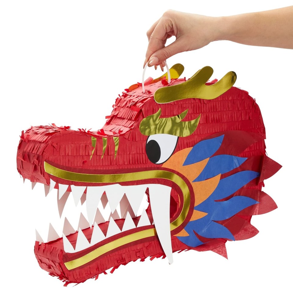 Dragon Pinata - Chinese Head, Birthday Party Supplies, 2025 Chinese New ...
