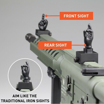 Stinger Novelty Finger Sight Set, Backup Front & Rear, OK Hand, Middle ...