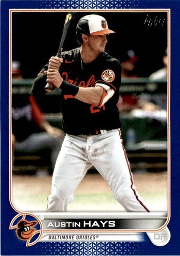 2022 Topps #415 Austin Hays Royal Blue Baltimore Orioles | eBay