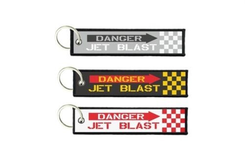 Keychain Remove Motorcycle Beware Danger Jet Blast Flight Tag Airplane ...