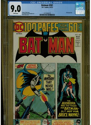 BATMAN #261 CGC 9.2 1975 NICK CARDY COVER ART WHITE PAGES 100 PAGES DC ...
