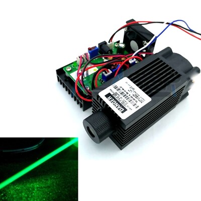Adjustable 520nm 1W 1000mW Line Green Laser Diode Module TTL Engraving ...