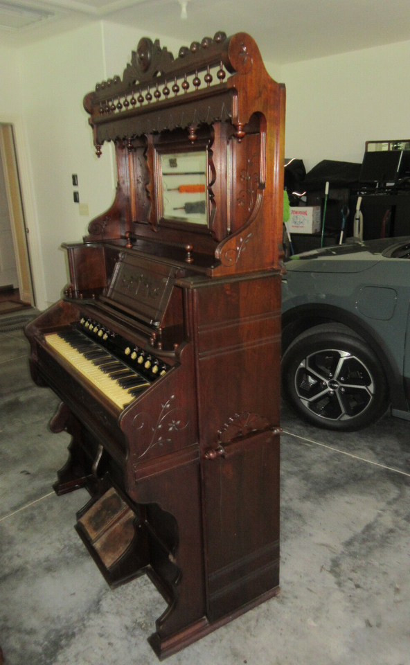mid 1800's Smith American Organ Company Fully Functional Ornate Pump ...