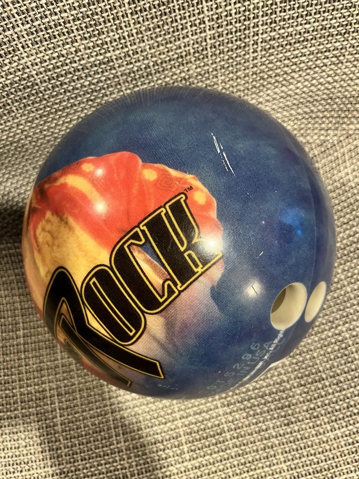 🔥VTG WWF The Rock Bowling Ball 2001 Viz-A-Ball Brunswick DRILLED-FINAL ...