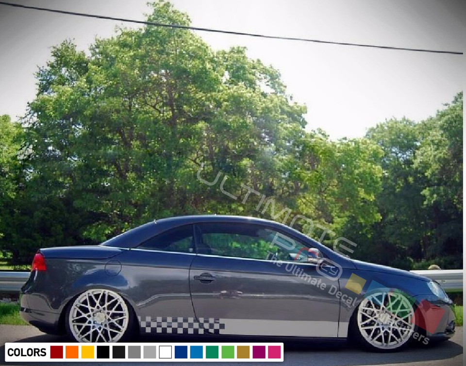 Stripes kit For Volkswagen Eos R line Graphics body lowering sport ...