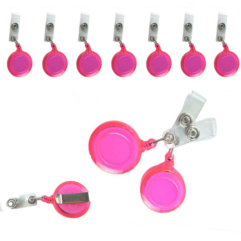 Lot 10 ID Badge Holders Retractable Key Clip Retail And Wholesale ...