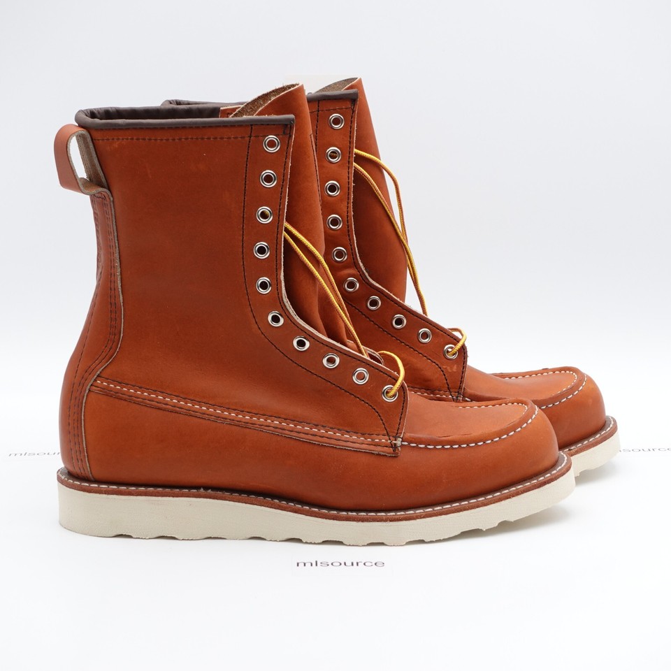 Size 10.5 Men's Red Wing 877 8-inch Classic Moc Boots Brown Leather ...