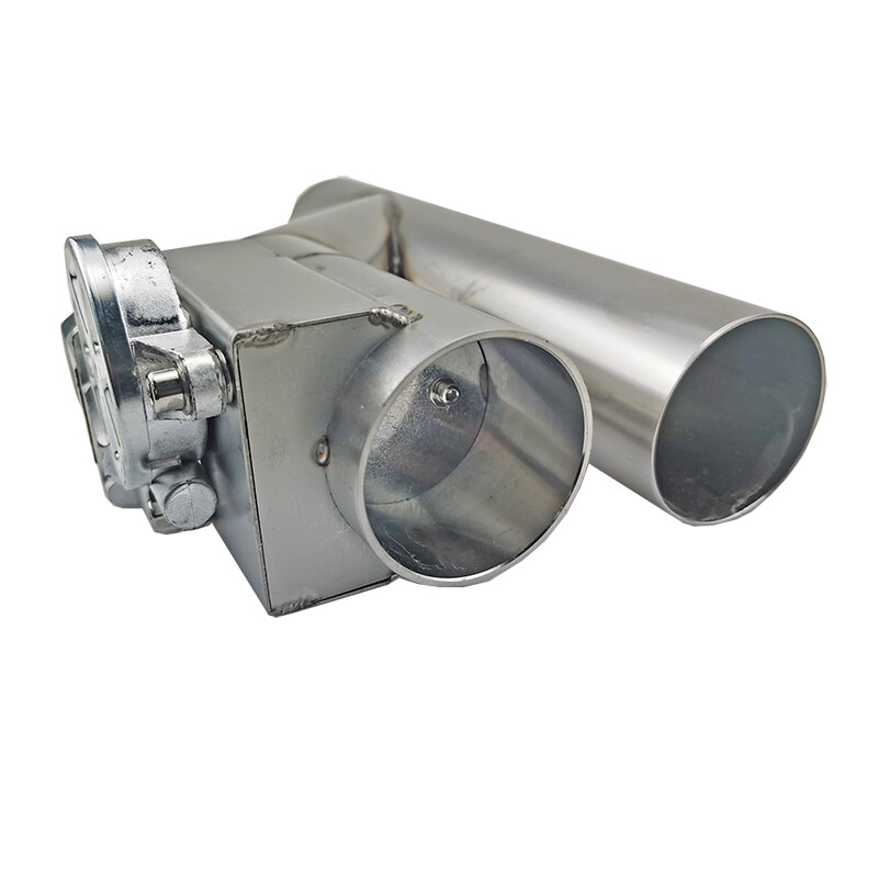 2.5 inch Double Electric Exhaust Valve Y Pipe Single flap Valve Kit | eBay