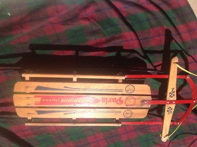 VINTAGE PARIS CHAMPION FASTBACK SLED, 45"L x 15"W | eBay