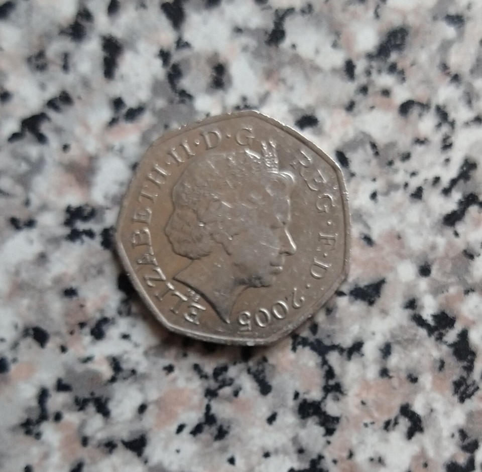 SAMUEL JOHNSON DICTIONARY, SAXON PLURAL OF PENNY 2005 - Rare 50p ...