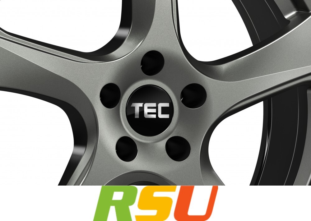 TEC Speedwheels AS5 dark grey 7x17" ET35 LK5 112 ML 72.5 Alufelgen 17 ...