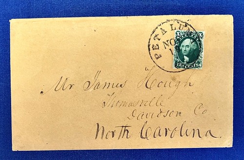 US # 14 ON PETALUMA COVER TO NC CLEAR STRIKE | eBay