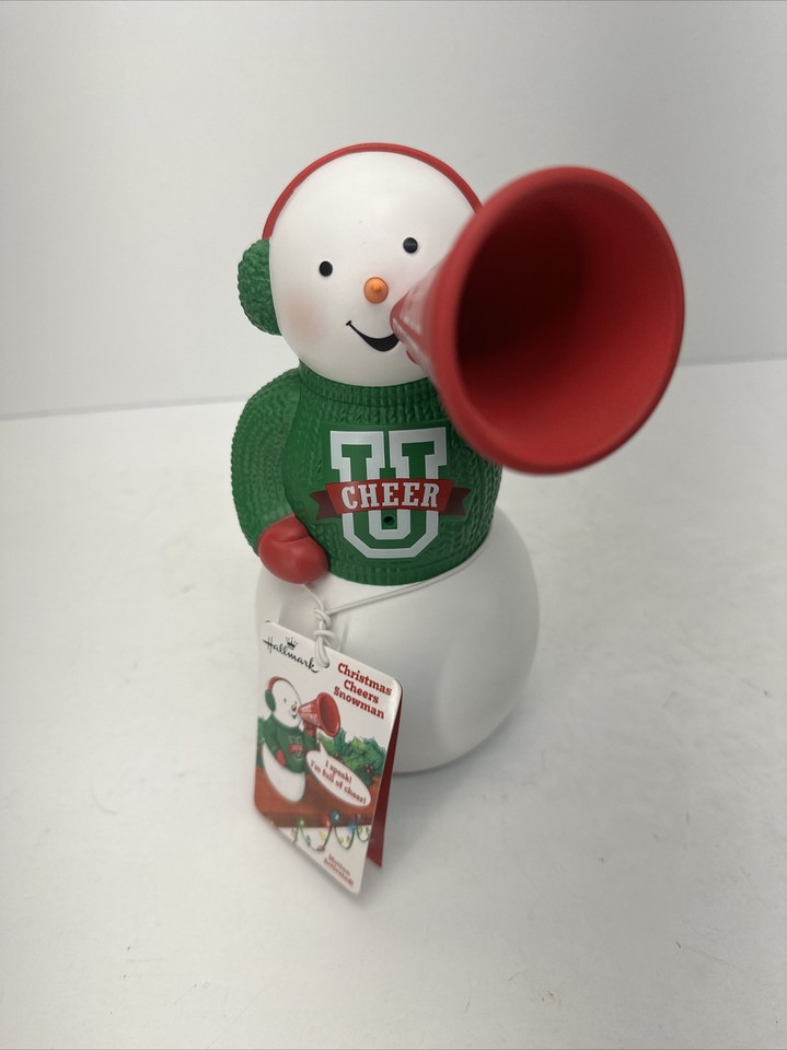 Hallmark Jolly In The John Cheerleader Christmas Cheer Snowman Motion ...