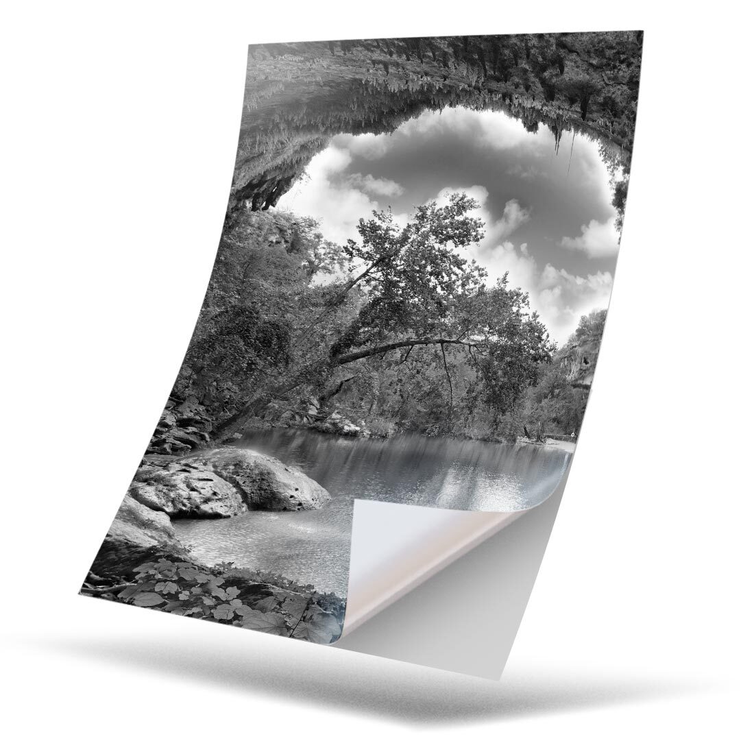 1 x Vinyl Sticker A4 - BW - Hamilton Pool Sinkhole Texas USA #37083 ...
