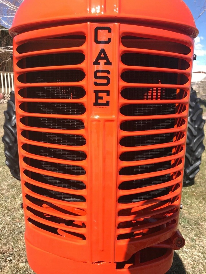 1955 Flambeau Red Restored Case Vac Tractor with 12v and Eagle Hitch | eBay