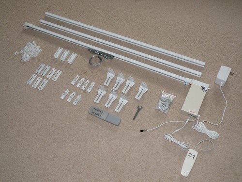 10' Remote controlled Electric Motorized window drapery curtain ...